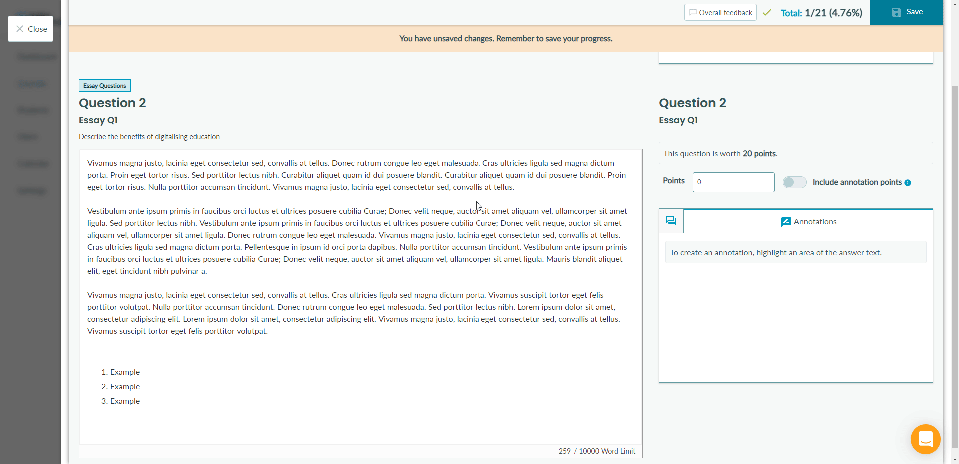 Marking Exams - BetterExaminations Documentation