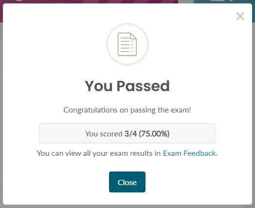Passing or failing an exam - BetterExaminations Documentation